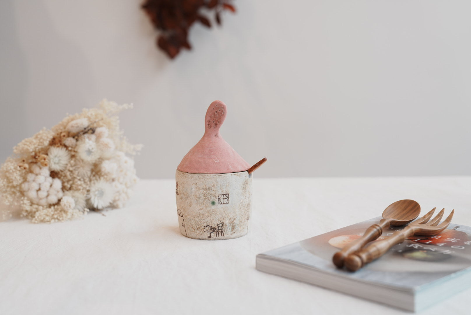 Akemi Suzuki 鈴木明美 - Pink Salt/Sugar Jar AS01b – Yochi Cups