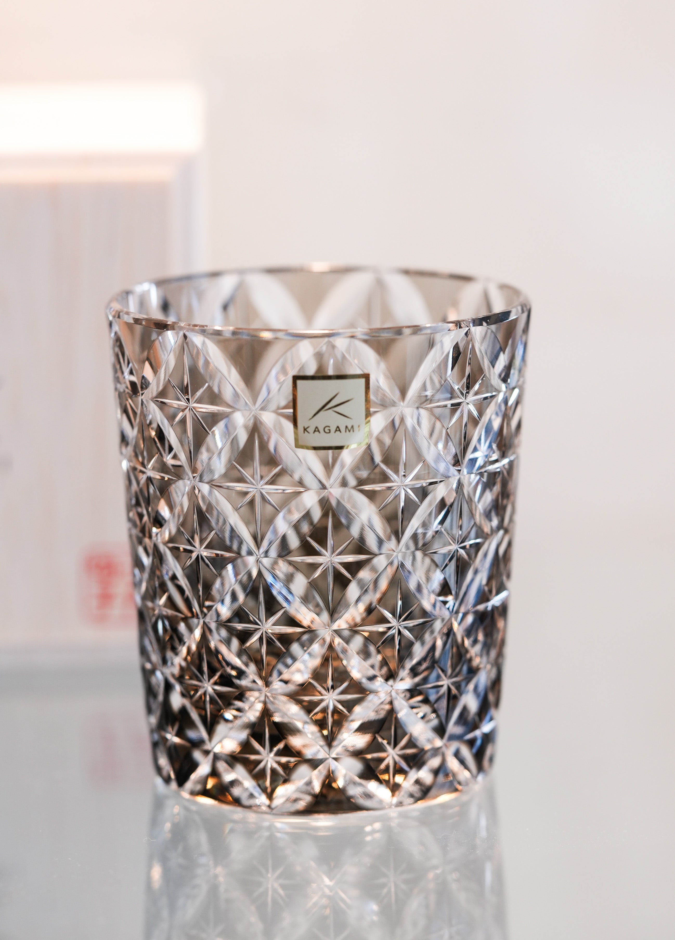 Kagami Crystal - Whiskey glass Edo Kiriko "Circle Mesh" By Satoshi Nab ...
