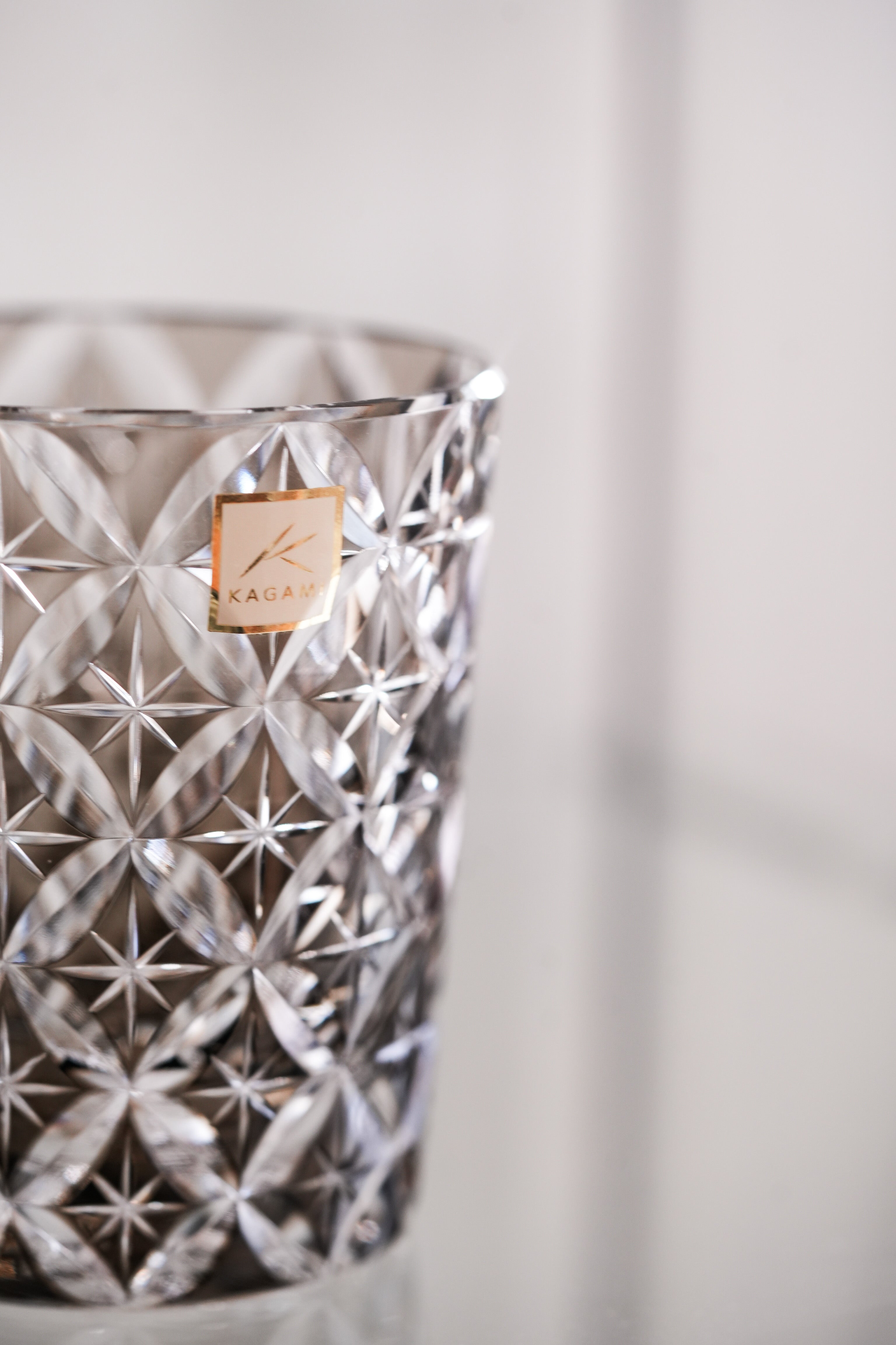 Kagami Crystal - Whiskey glass Edo Kiriko "Circle Mesh" By Satoshi Nab ...