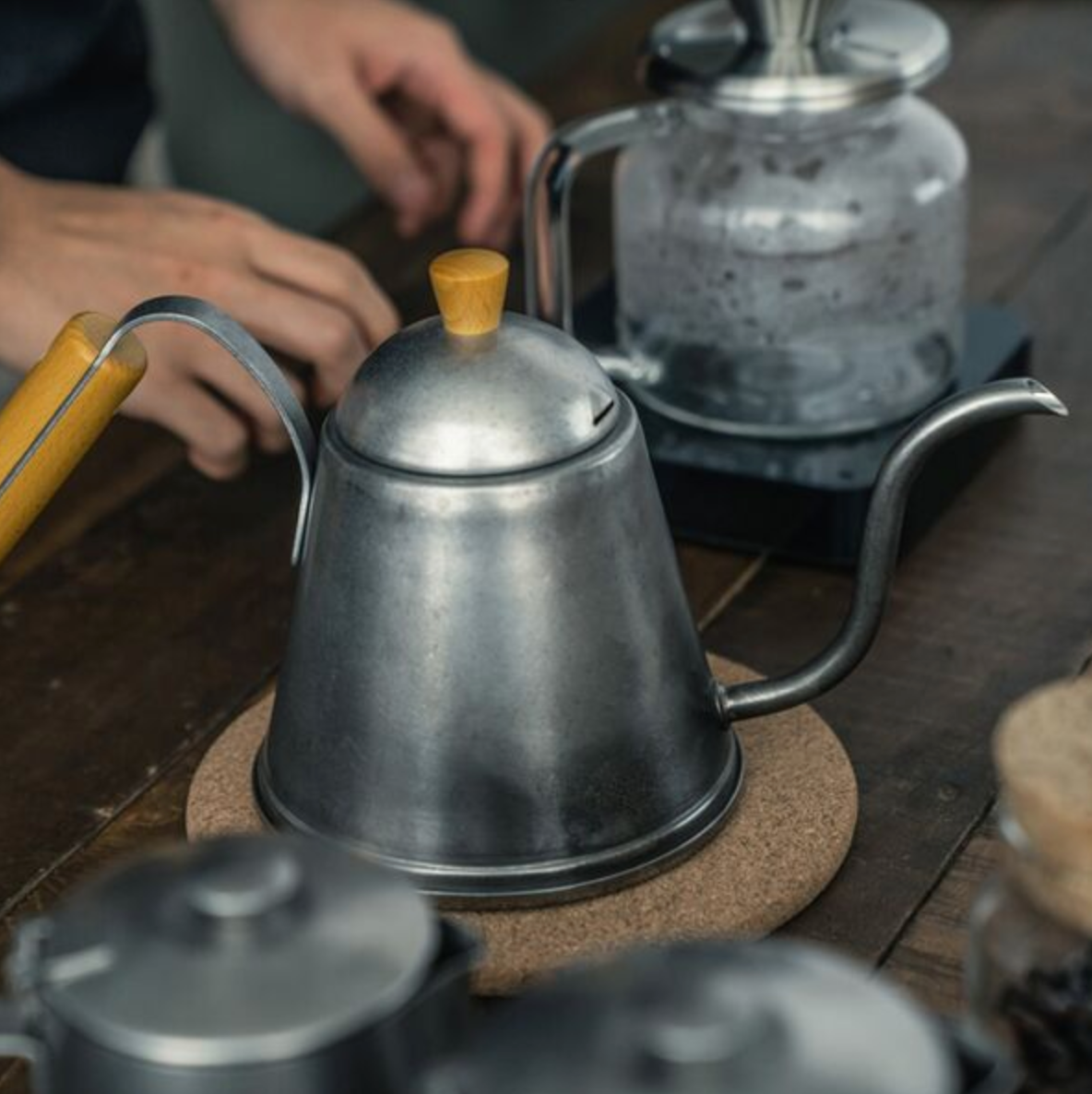 Japan Vintage Stainless Box Drip Kettle – Yochi Cups