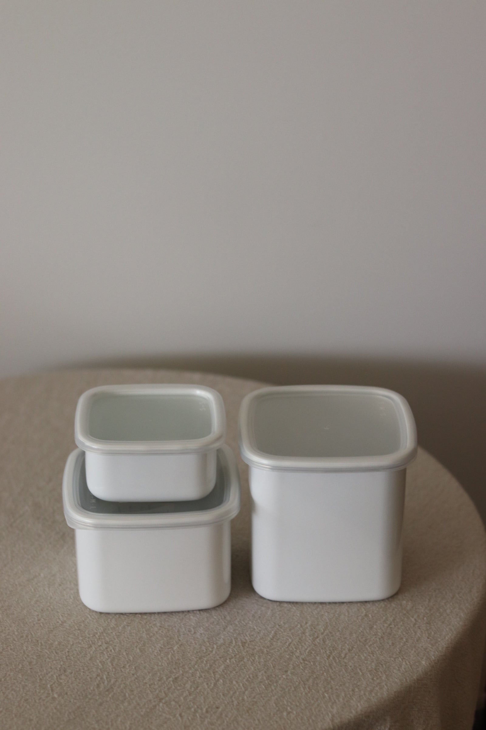 Noda Horo White Series Enamel Square Food Containers – Yochi Cups